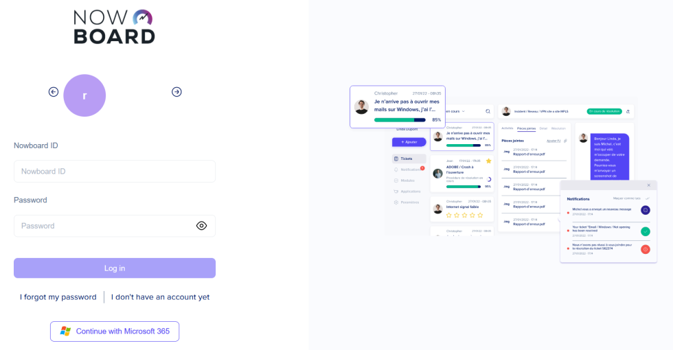First-time NowBoard user guide - NowTeam, Spécialiste de l'infogérance ...